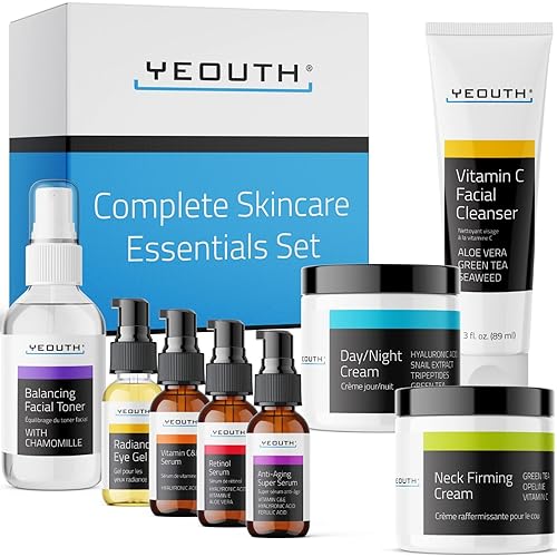 YEOUTH Skin Care Set: Retinol Serum with Hyaluronic Acid, Vitamin C ...
