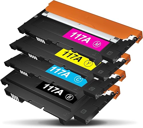 TonerKingdom 117A Compatible Toner Cartridges, with Chips, Compatible ...