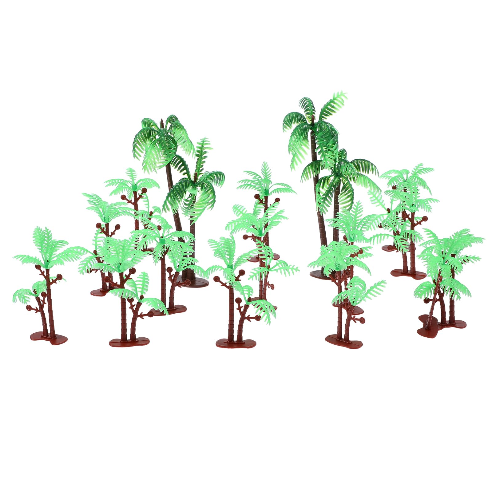 Piriuuo 16 Pcs Palm Tree Cake Toppers, Coconut Tree Cake Toppers ...