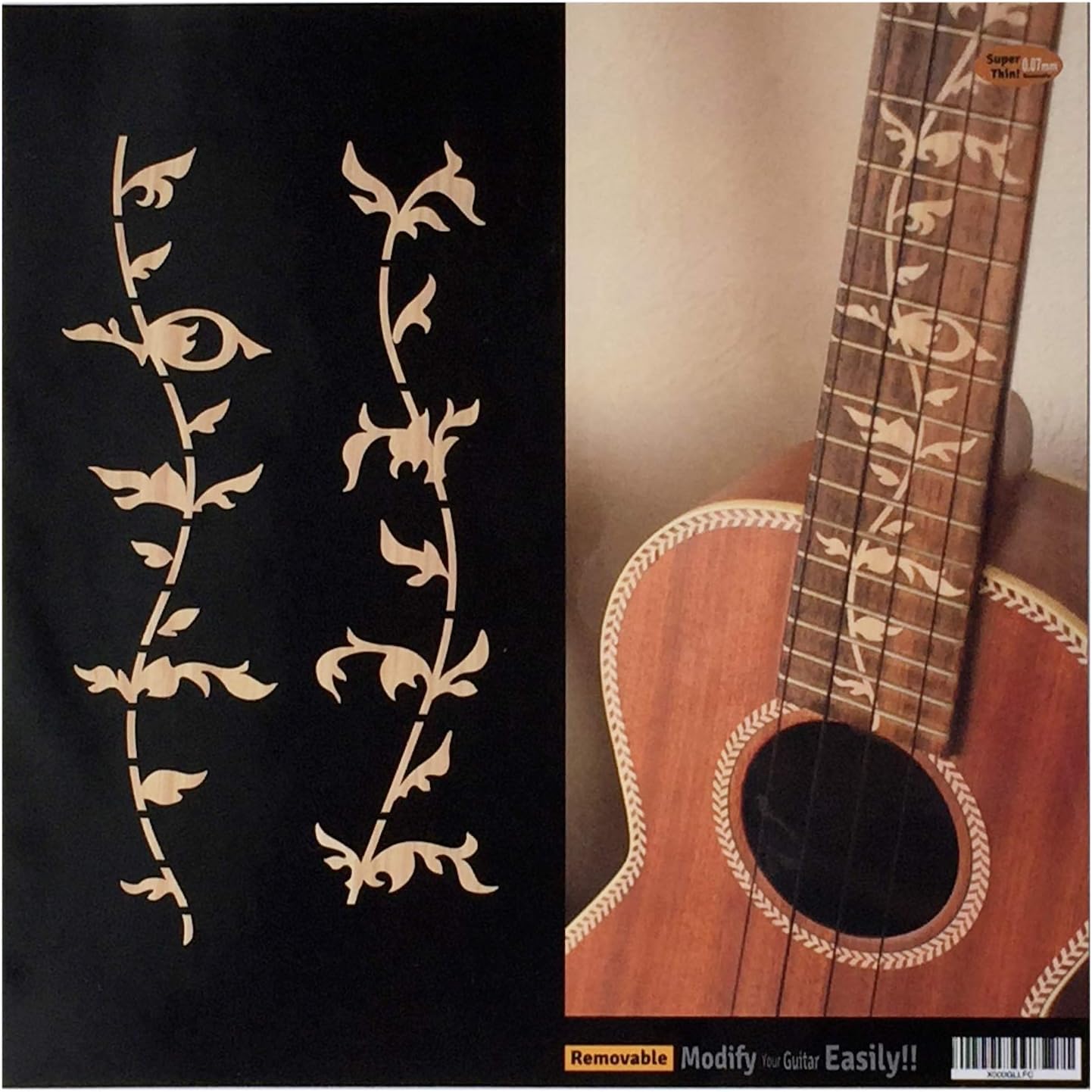 Inlay Sticker Fret Markers for Tenor Ukuleles – Tree Of Life – Wood ...