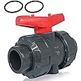 Amazon.com: PVC Union Ball Valve, 1-1/4" Inch (DN32) True Union Full ...