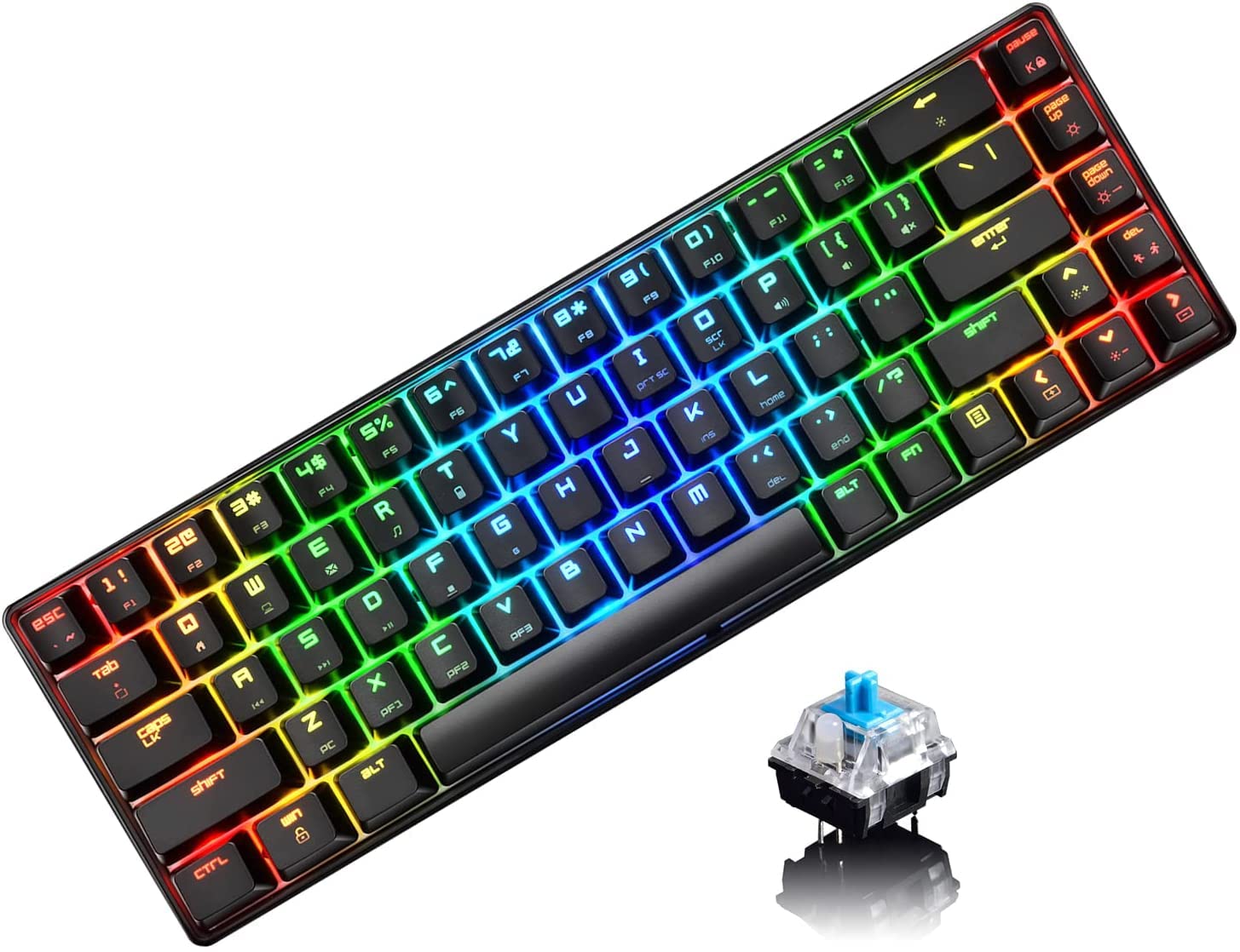 Mua UrChoiceLtd MK68 Gaming Keyboard Mechanical Mini English Sequence ...