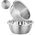 Amazon.com: POPGRADE 304 Stainless Steel Colander 2QT Microporous ...