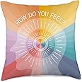Amazon.com: Wheel of Emotions Pillow, feelings pillow Include Insert ...