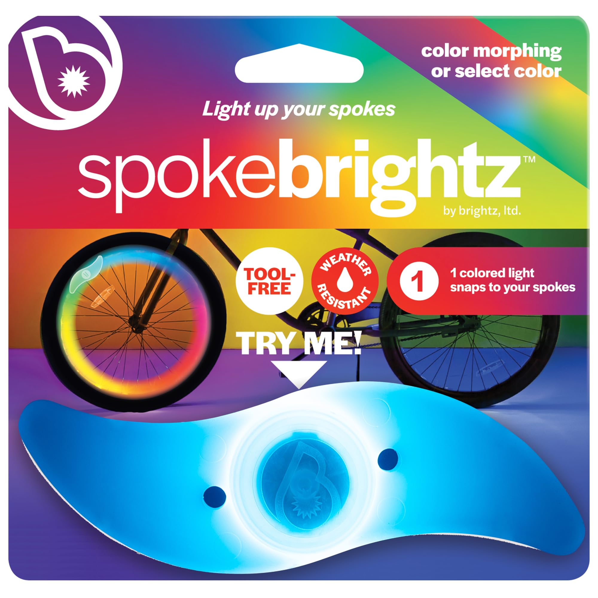 Mua Brightz SpokeBrightz LED Bike Wheel Light Color Changing Bike Spoke ...