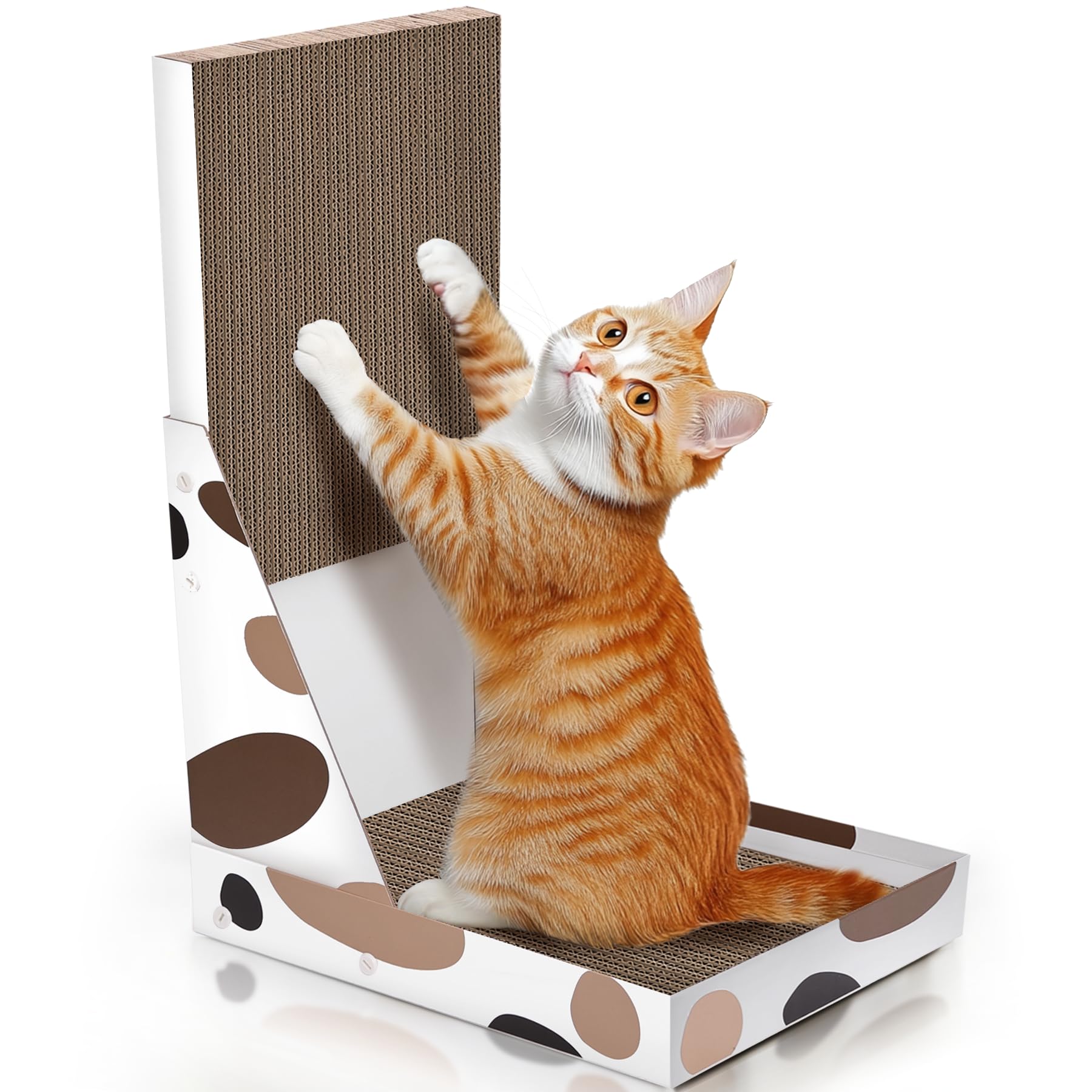 ComSaf Cardboard Vertical Cat Scratcher - Cat Scratching Board Large, L ...