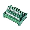Jienk Screw Terminal Block Power Distribution Module, 25A DIN Rail ...