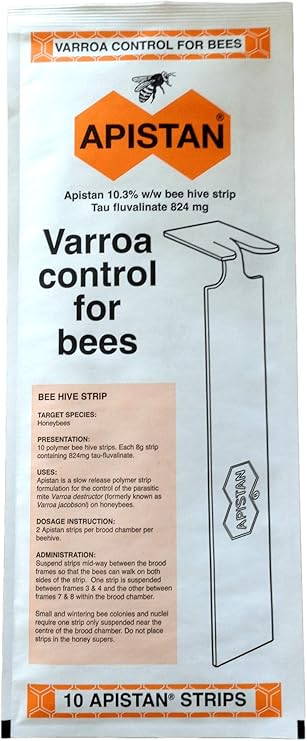 Apistan Varroa Control - By VITA - Pack of 10 Strips - Expiry February ...