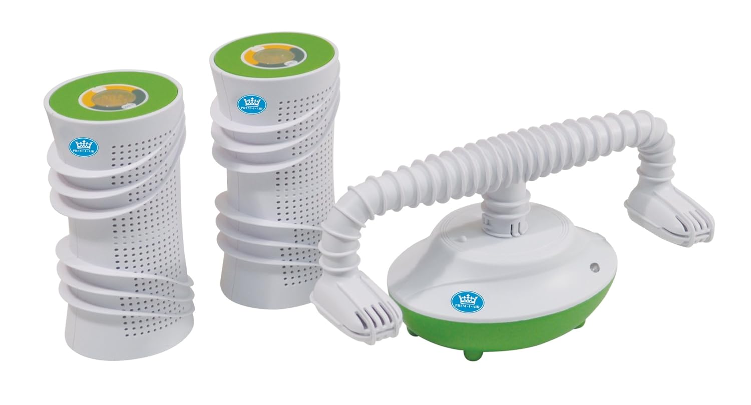 Rechargable Twin Pack Reusable Silica Dehumidifier Kit with Shoe Drying ...