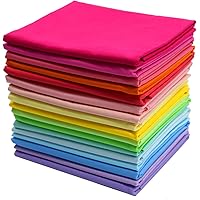 Amazon.com: iNee Bright Solid Fat Quarters Quilting Fabric Bundles, 18 ...