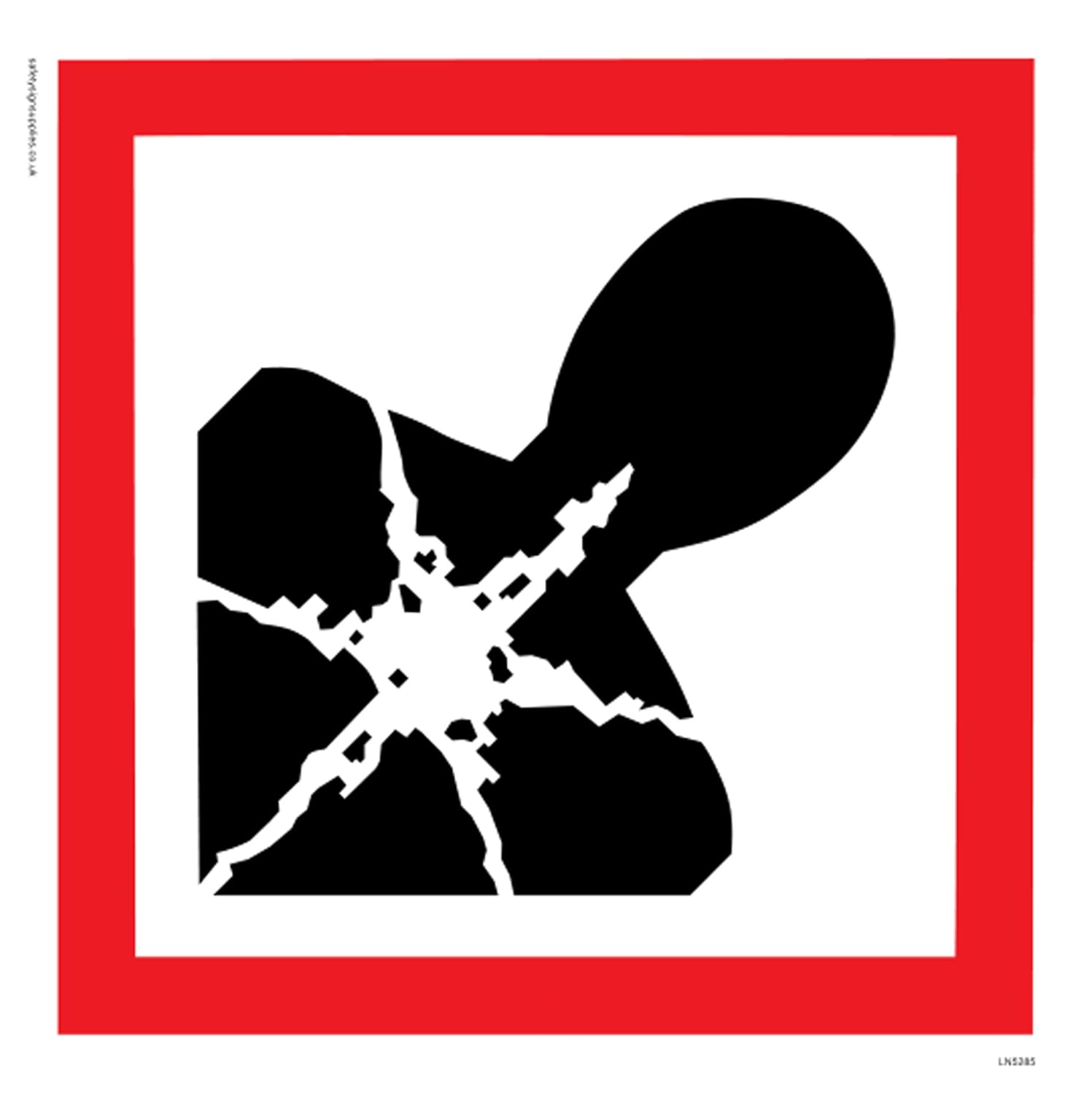 Viking Signs LN5285-S15-V Health Hazard – CLP Symbol Sign, Vinyl, 150 ...