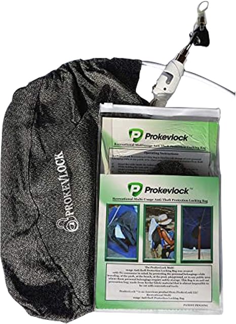 Kevlar Lockable Anti Theft Storage Bag. Key lock Secure Bag Quick ...