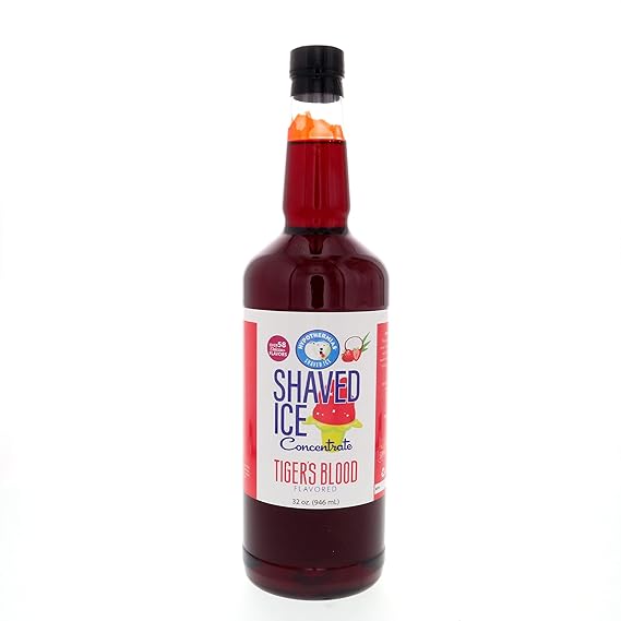 Amazon.com : Tigers Blood Shaved Ice and Snow Cone Flavor Concentrate ...