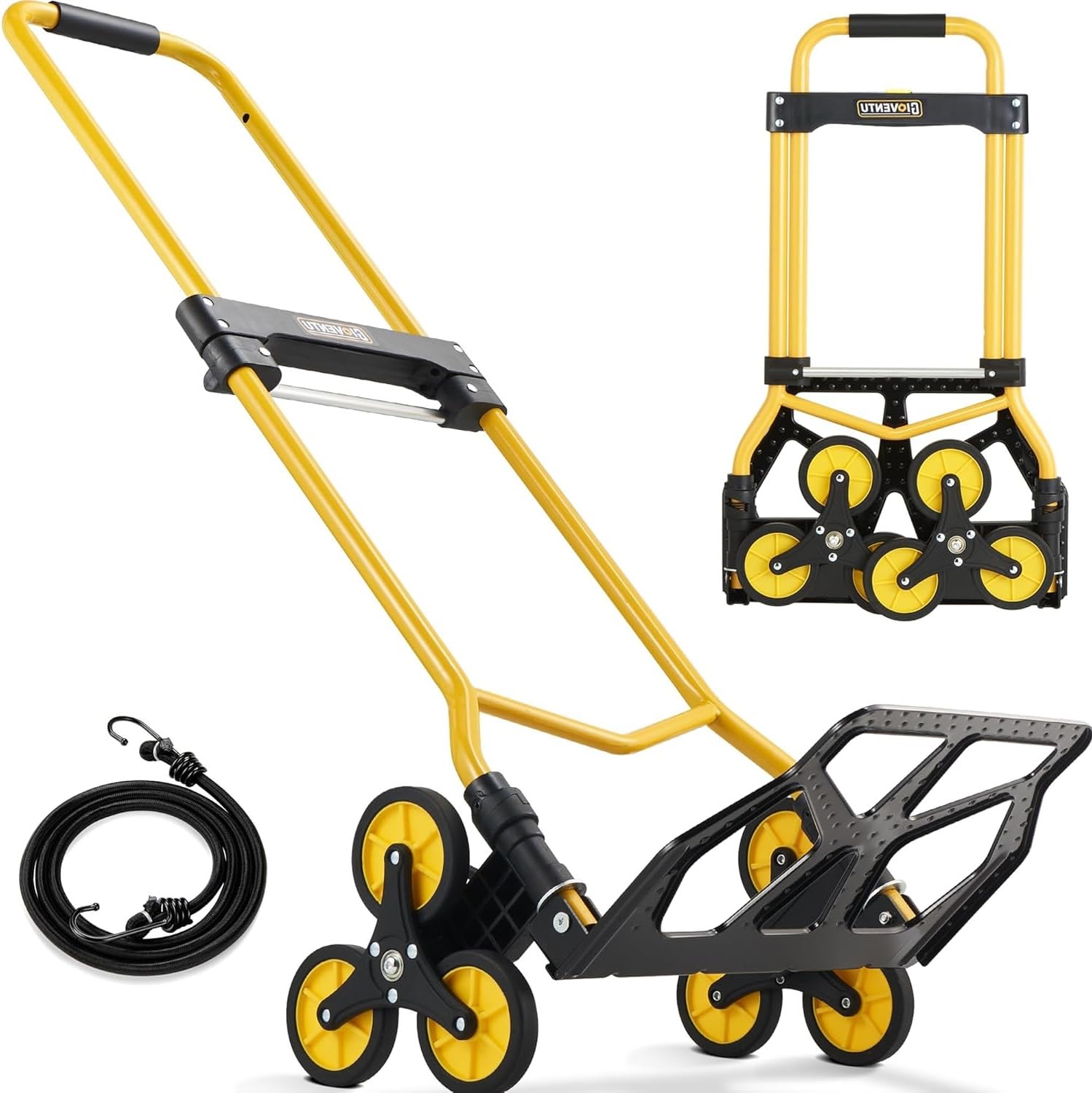 Stair Climbing Hand Truck Dolly, Foldable Hand Dolly Cart 300 Lb ...