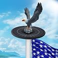 Amazon.com : Eagle Flag Pole Topper Outdoor Waterproof Flagpole Finial ...