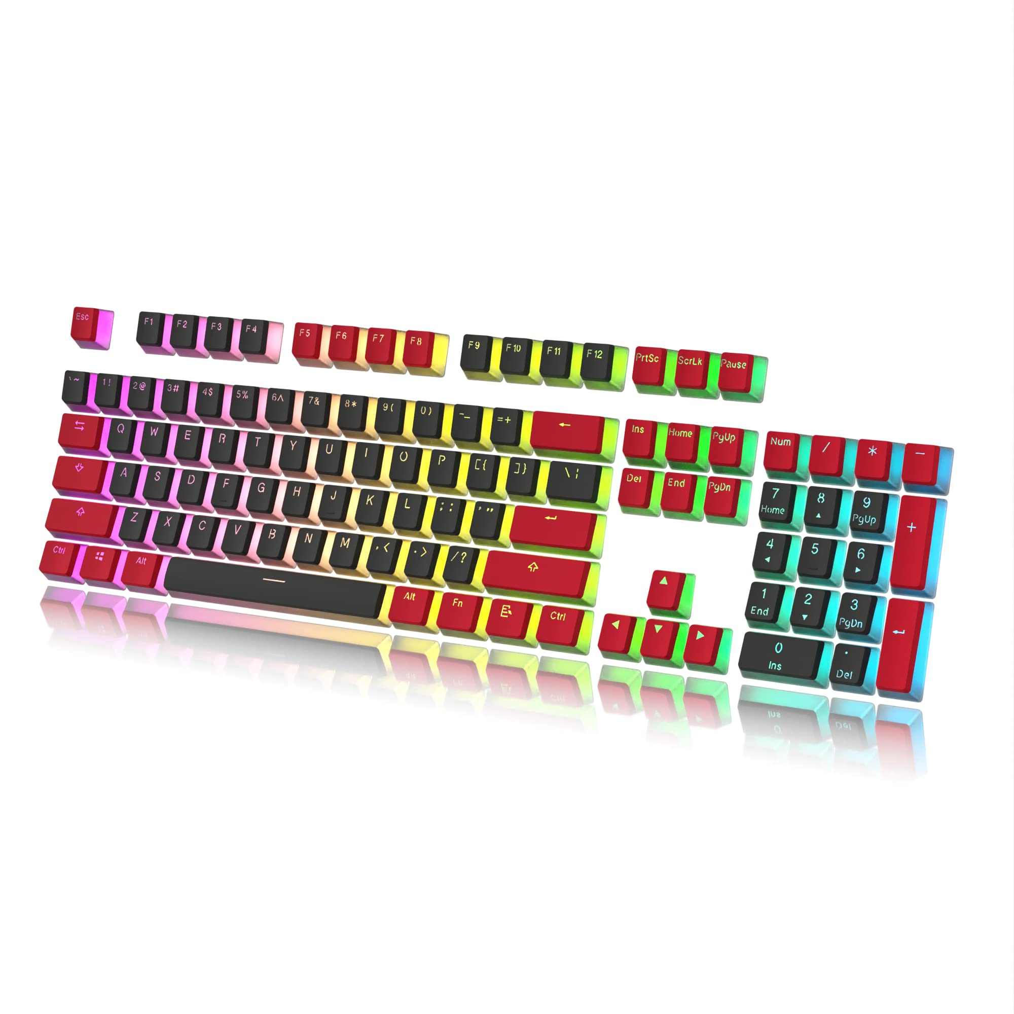 Mua HK Gaming Pudding Keycaps Set | Doubleshot PBT Keycap Set | Full ...