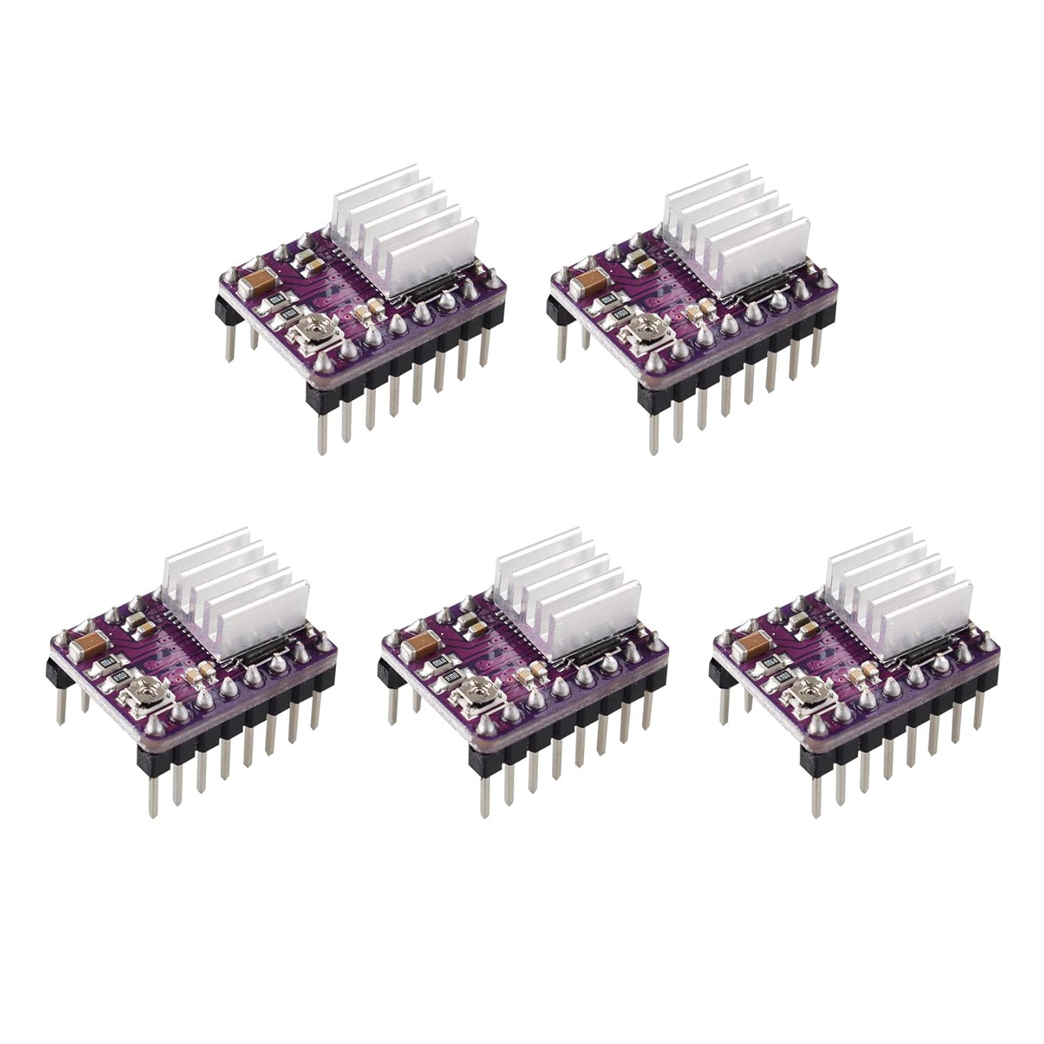 Jopto 5Pcs StepStick DRV8825 Stepper Motor Driver Carrier Reprap Module ...