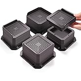 Amazon.com: Wanry flourigems Bed Risers Heavy Duty, Adjustable ...