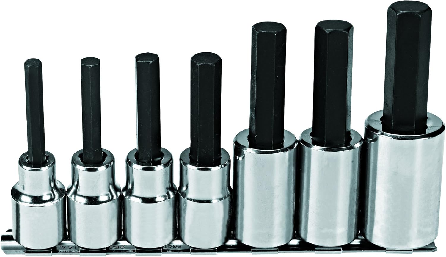 Proto Socket Bit Set, 1/2 in. Dr, 7 Piece, Hex (J5441-7) - Sockets ...