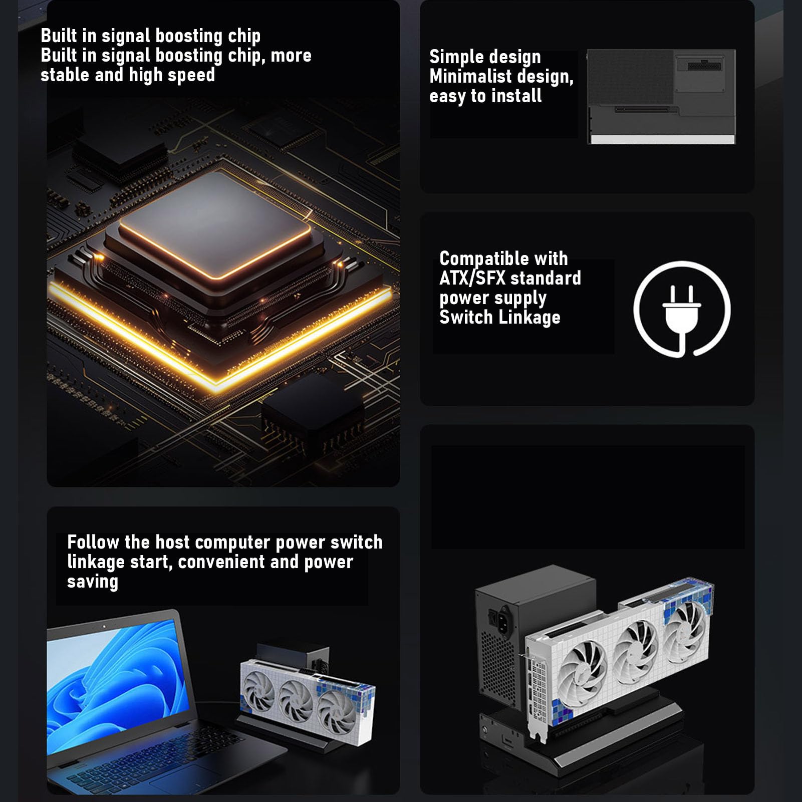 Mua External GPU Dock Station, 64 Bit Mini eGPU Enclosure Oculink ...