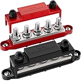 Amazon.com: DAIERTEK 12V Bus Bar 6 x 5/16" (M8) Terminal Studs 12 Volt Power Distribution Block ...
