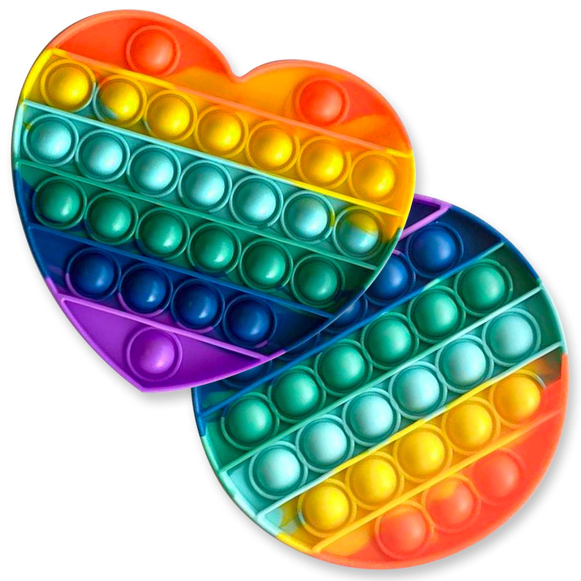 Buy Floverse Pop It Fidget Toy Set - 2 Pack Dimple Fidget Toy - Push ...