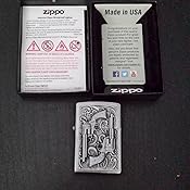 Zippo 2001654 No.200 Revolver Emblem Cigarette Lighter: Amazon.co.uk ...