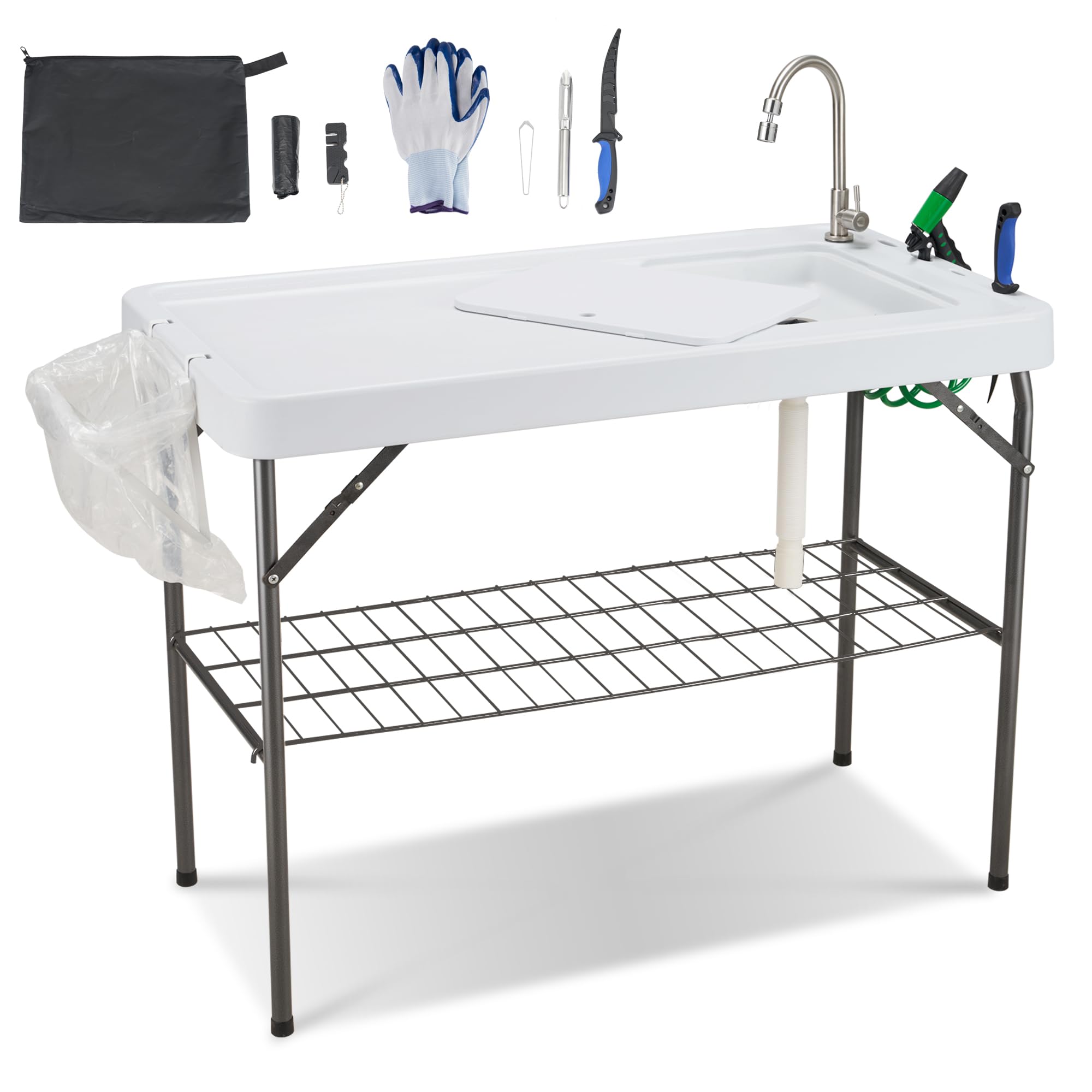 Mua Dragosum Outdoor Sink Fish Cleaning Table Portable Camping Table ...