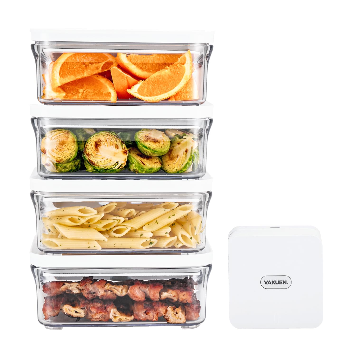 VAKUEN Premium Airtight Food Storage Container. Meal Prep 0.85qt 5pc ...