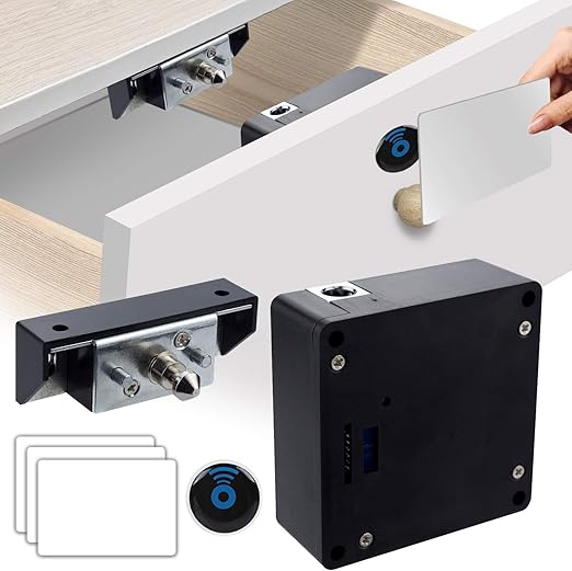 Electronic Cabinet Lock Card Locker Hidden DIY Kit Fit for Wooden ...