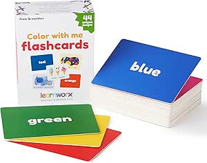 Amazon.com: Color Flashcards for Toddlers - 44 Color Cards to Help ...