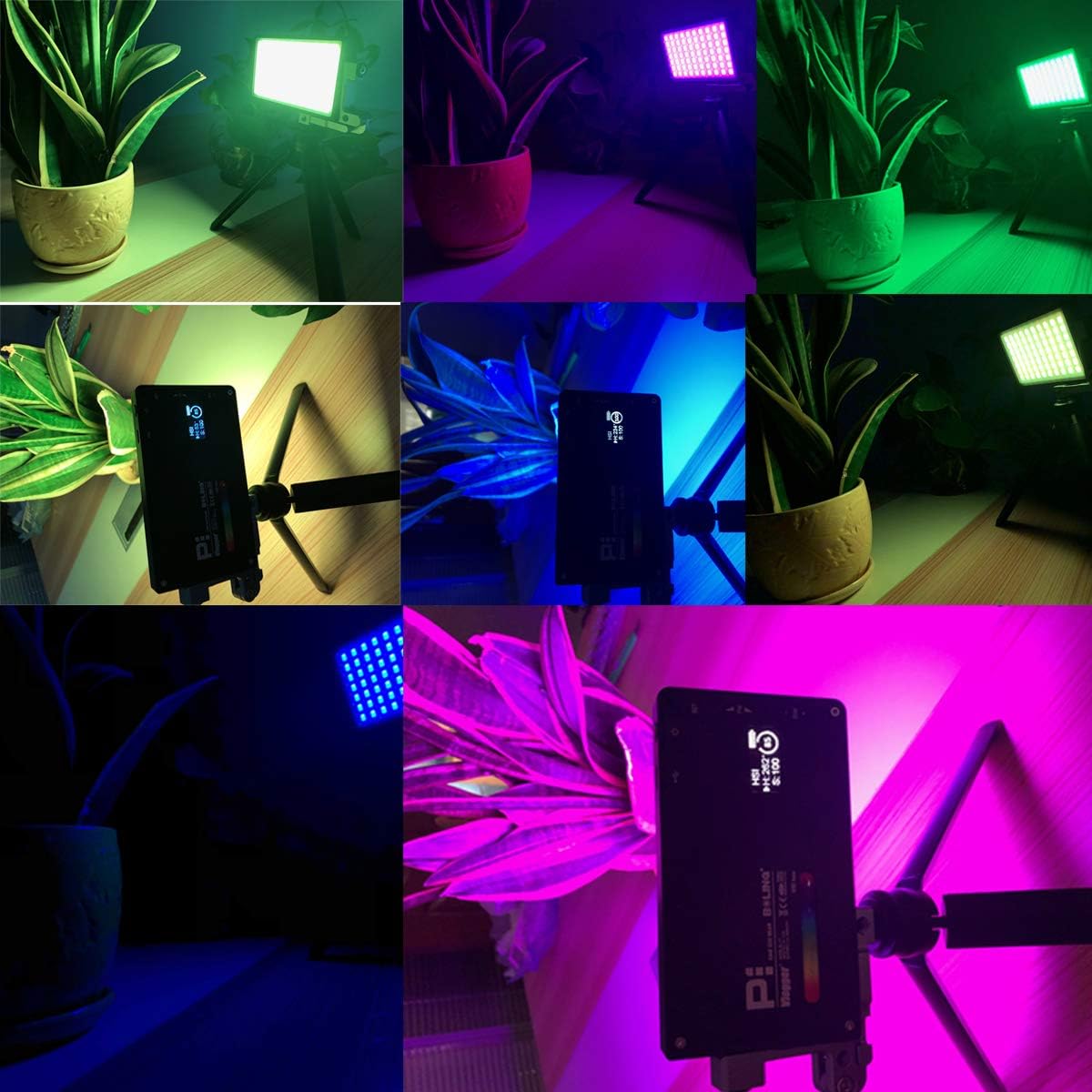 Boling BL-P1 LED Video Light 2500-8500K 12W LED RGB for Camera ...
