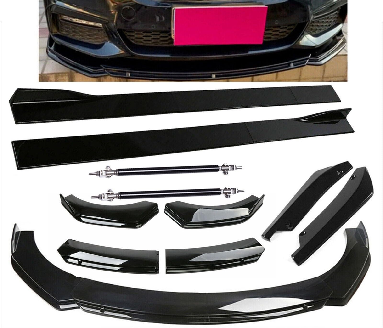 Mua Mitsubishi Lancer Galant Fortis Front Bumper Lip Spoiler Splitter ...