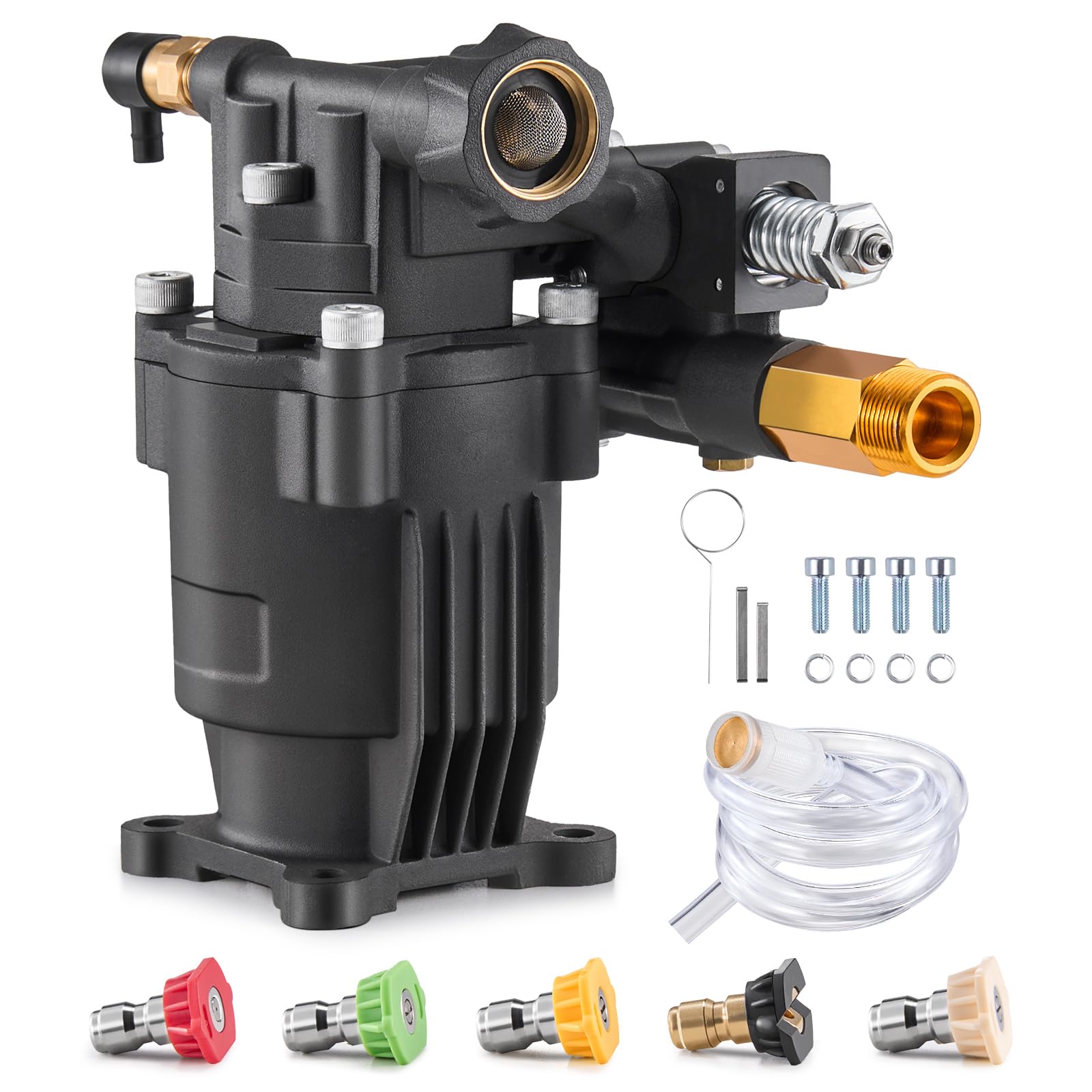 VEVOR Pressure Washer Pump, 3/4" Shaft Horizontal, 3500 PSI, 2.5GPM ...