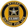 Amazon.com: Soldier for Life Retired AGSU Full Color Patch (Military ...