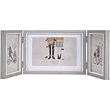 Amazon.com: wenmer Rustic Three Picture Frames Triple Hinged Picture ...