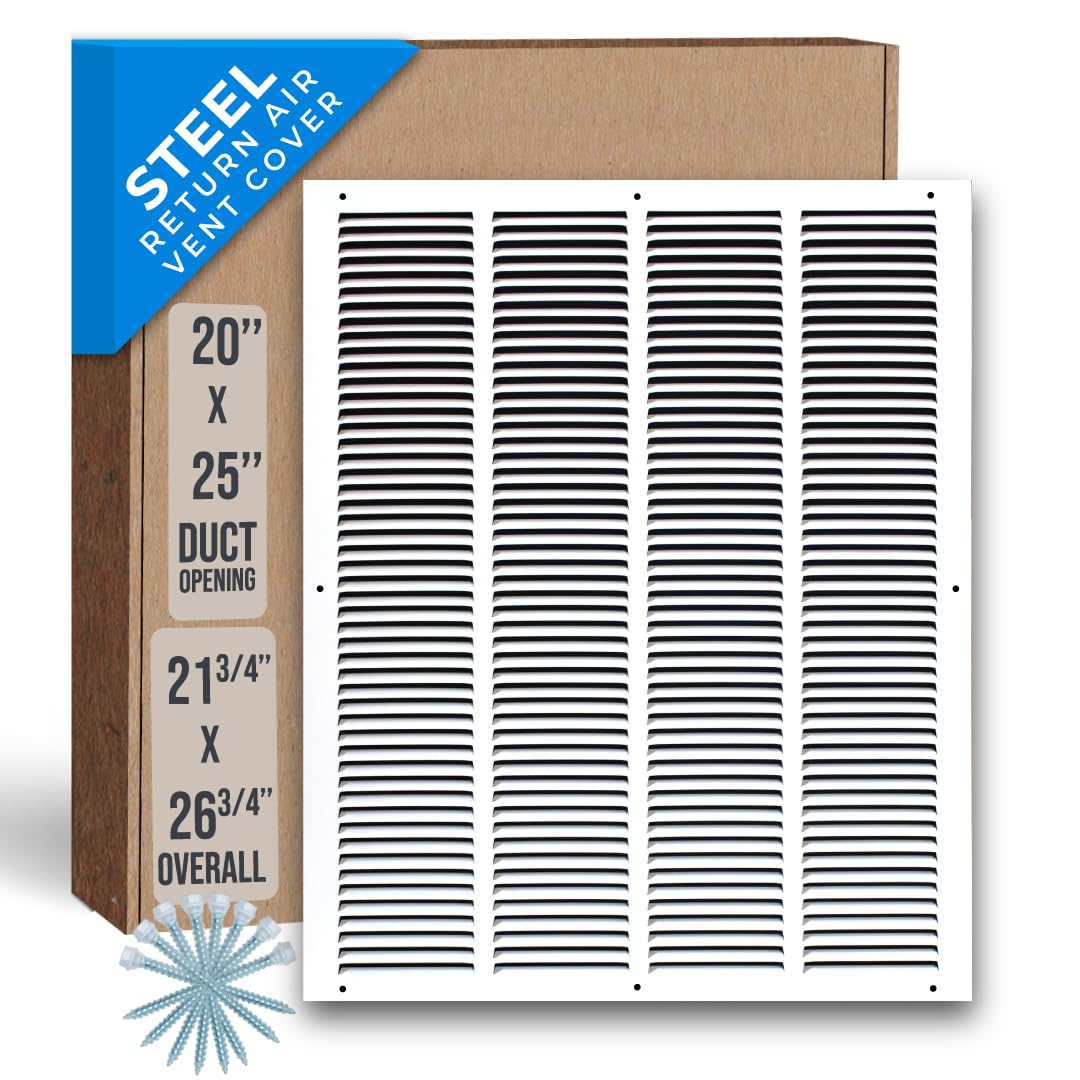 Fits 20x25 Duct Opening | Steel Return Air Grille by Handua | Vent ...