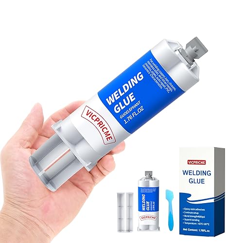 Metal Glue, 1.76 oz Heavy Duty Weld Waterproof Epoxy Casting Adhesive ...
