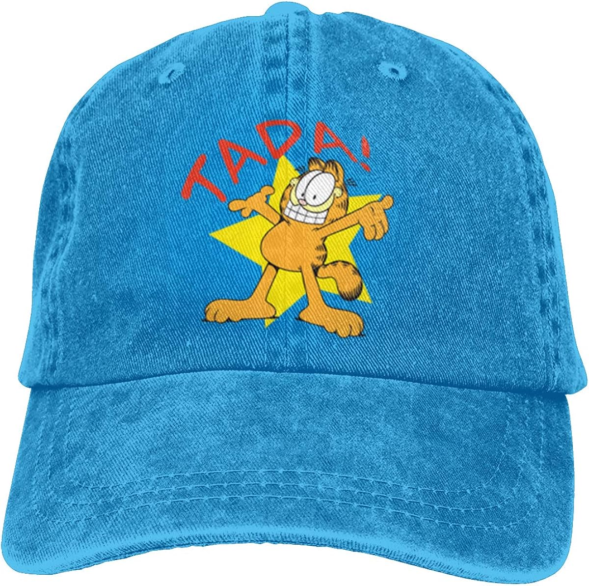 Garfield Unisex Vintage Jeans Baseball Hat Adjustable Denim Cap Trucker ...