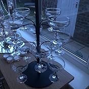 bar@drinkstuff Cocktail Tree Black - Cocktail Glass Display for 12 ...