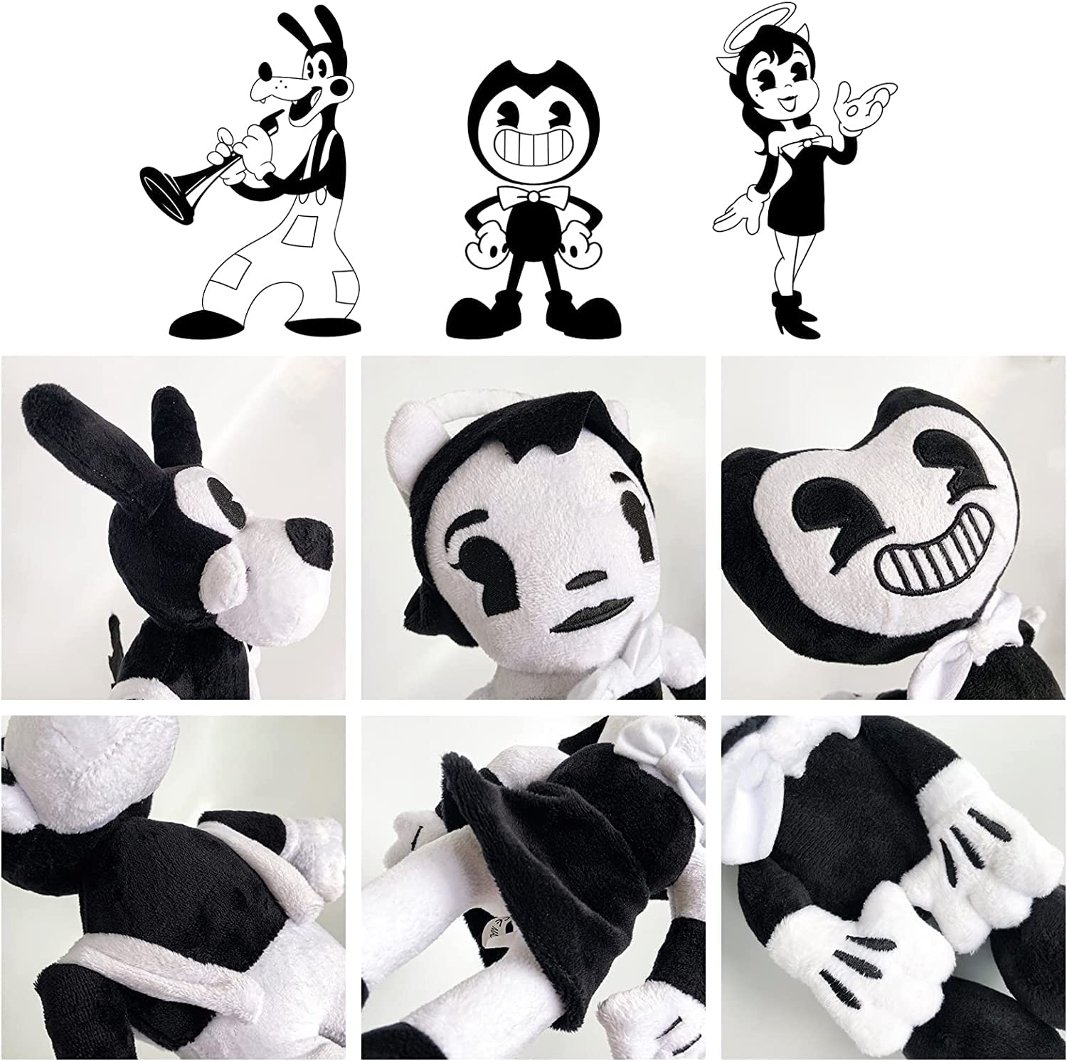 Mua Msfdcdr Bendy Plush Toys Doll Cute Game Horror Bendy Plush Soft ...