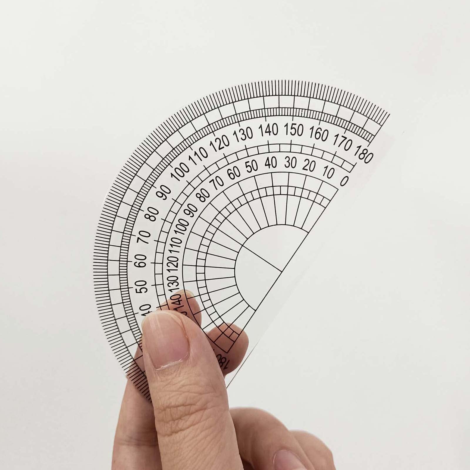 Mua 3pcs Clear Plastic Geometry Protractor 180 Degrees Ruler ...