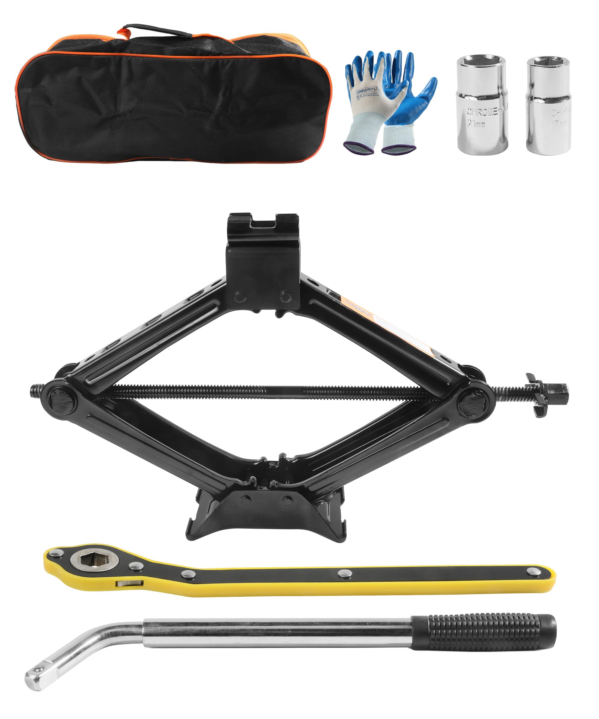 UBOG Scissor Jack and Stand Kit - Universal Tire Change Car Emergency ...