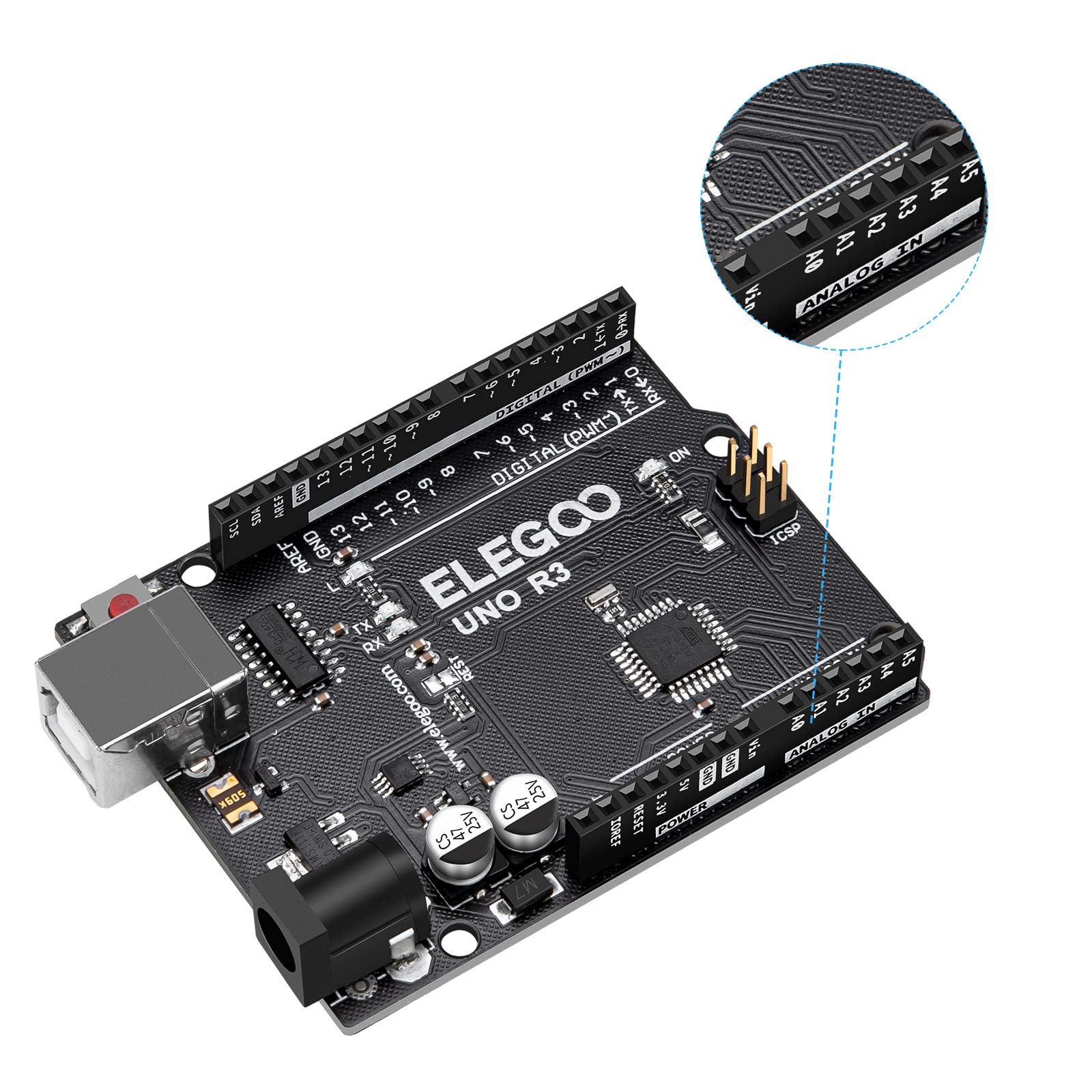 Mua ELEGOO UNO R3 Controller Board ATmega328P with USB Cable Compatible with Arduino IDE trên ...