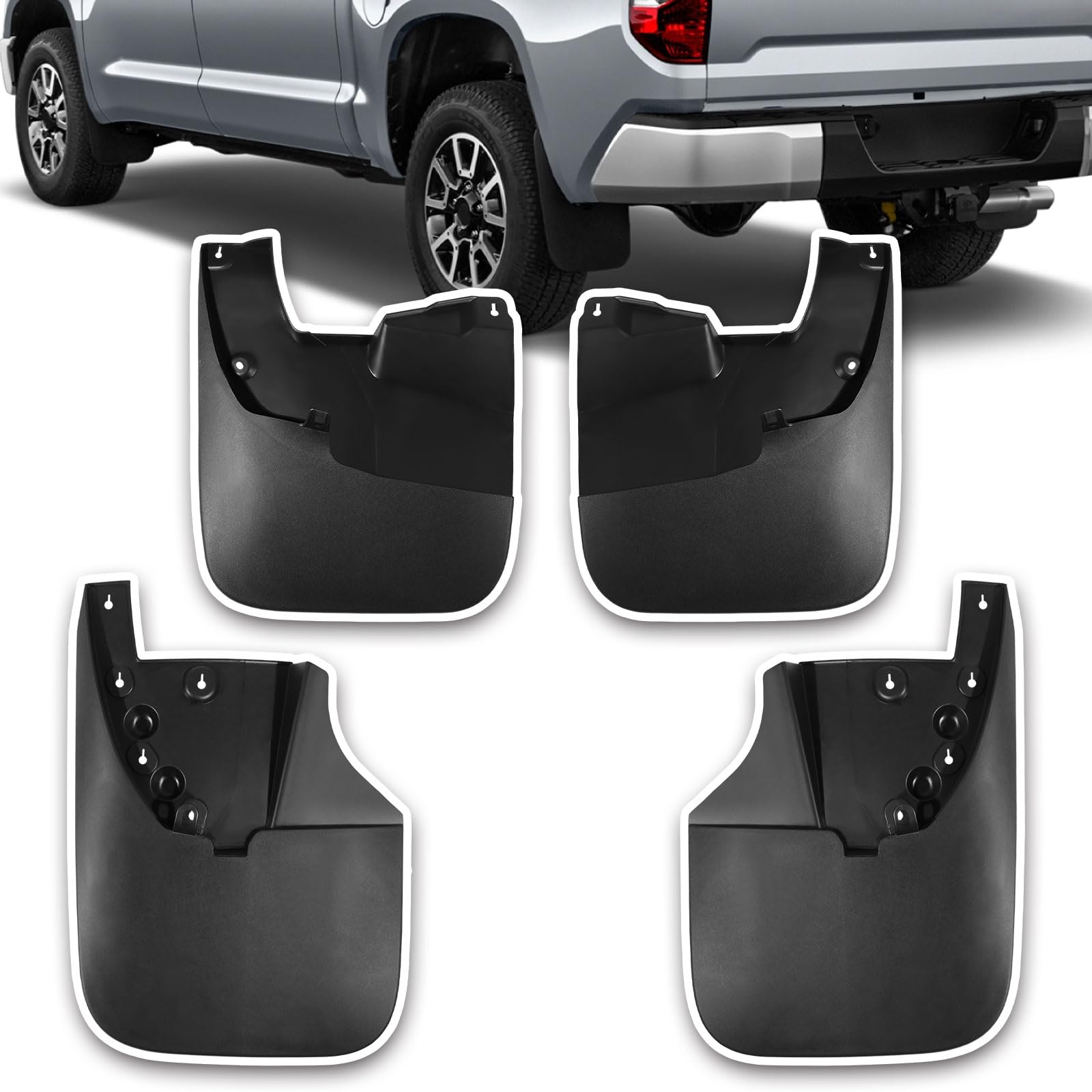 Hbzxqp Mud Flaps Compatible with for Toyota Tundra 2007-2021 Without ...