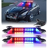 Amazon.com: Emergency Lights, 16 Flashing Modes Bright Blue LED Warning ...