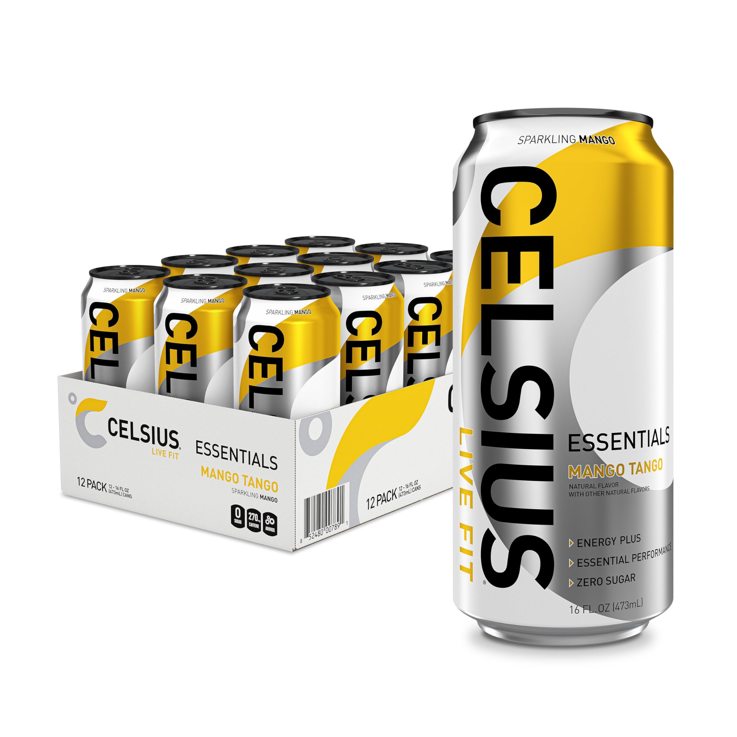 Mua CELSIUS ESSENTIALS? Sparkling Mango Tango, Sugar Free Performance ...