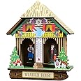 Amazon.com: MERRY HOORAY Wood Weather House with Man and Woman, Chalet ...