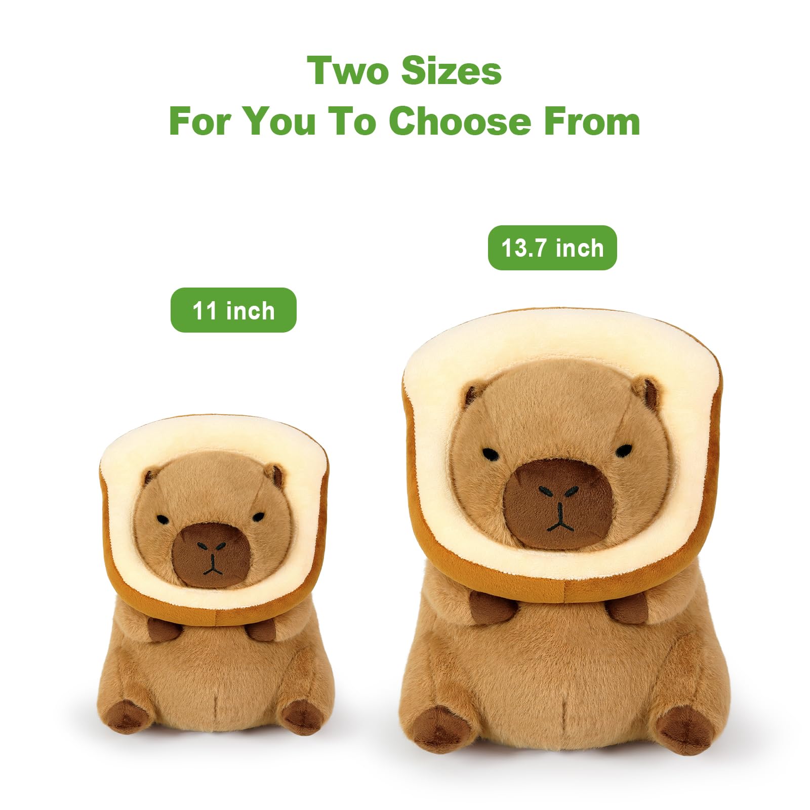 Mua Ditucu Cute Capybara Plush Pillow with Wearable Toast Headgear ...