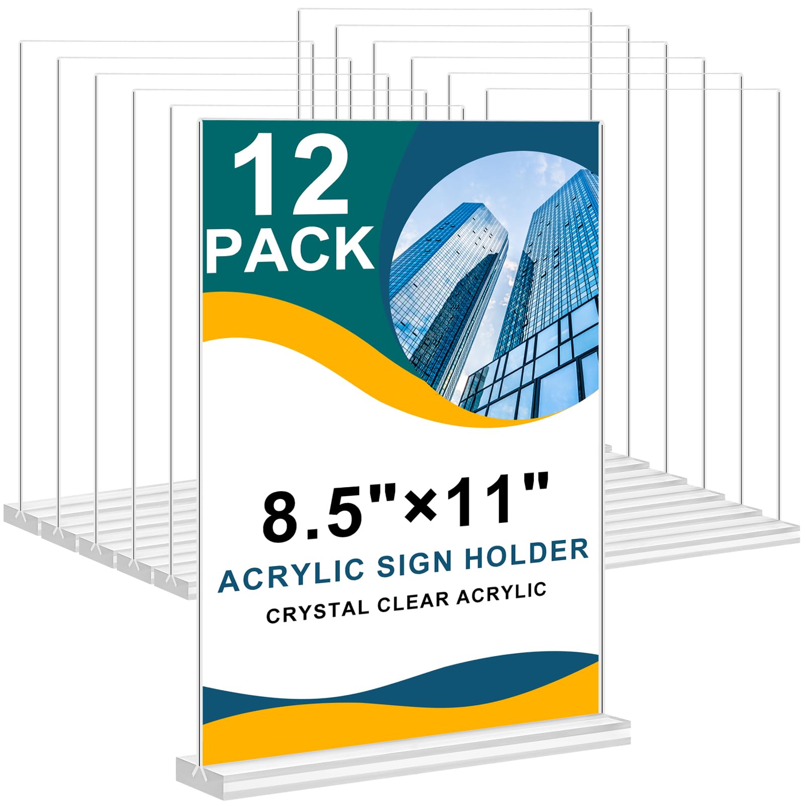 Mua Arrobust Acrylic Sign Holder 8.5 x 11 Inches, 12 Pack Clear Display ...